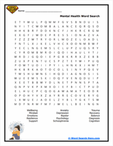 Mental Health Awareness Month Word Searches - Word Search Hero.com