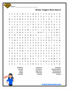Stress Awareness Month Word Searches - Word Search Hero.com