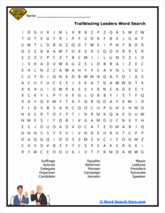 Women's History Month Word Searches: Legendary Printable PDFs