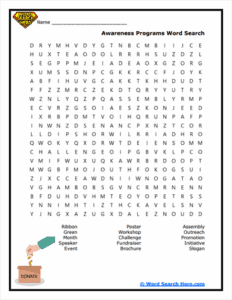 Mental Health Awareness Month Word Searches: Printable PDFs