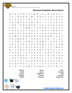 National Safety Month Word Searches: Educational Printable PDFs
