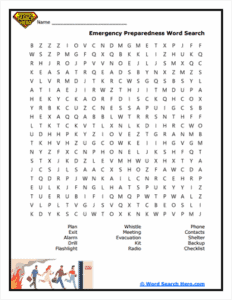 National Safety Month Word Searches: Educational Printable PDFs