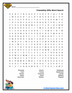 Friendship Day Word Search Puzzles: Bestie Printable PDFs