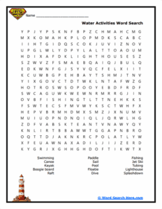 Summer Word Search Puzzles: Sunny Vacation Printable PDFs