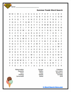 Summer Word Search Puzzles: Sunny Vacation Printable PDFs