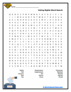 Civil Rights Movement Word Searches - Word Search Hero.com
