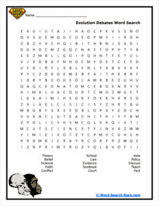 Evolution Word Search Printables | PDF Puzzle Set | Word Search Hero