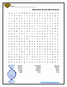 Evolution Word Search Printables | PDF Puzzle Set | Word Search Hero