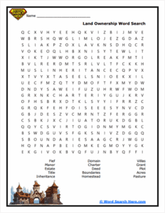 Medieval Europe Word Searches | Middle Ages History Printable PDFs