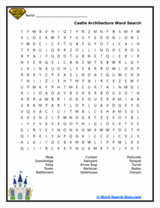 Medieval Europe Word Searches | Middle Ages History Printable PDFs