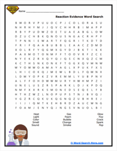 Chemical Reactions Word Search Printables | PDF Puzzles | Word Search Hero