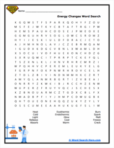Chemical Reactions Word Search Printables | PDF Puzzles | Word Search Hero