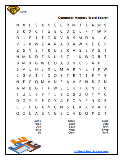 Computer Science Word Searches - Word Search Hero.com