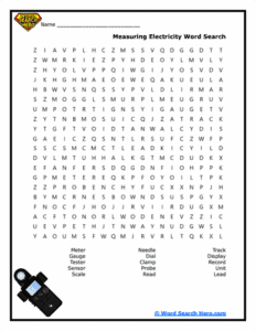 Electricity Word Search Printables | Physics PDF Collection | Word ...