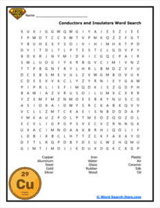 Electricity Word Search Printables | Physics PDF Collection | Word ...