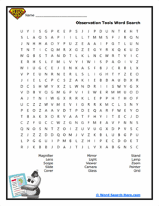 Lab Equipment Word Search Printables | Science PDF Puzzles | Word ...