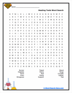 Lab Equipment Word Search Printables | Science PDF Puzzles | Word ...