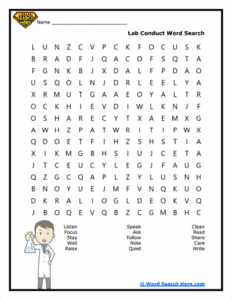 Lab Safety Word Searches - Word Search Hero.com