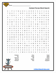 Newton's Laws Word Search Printables | Physics PDF Puzzles | Word ...