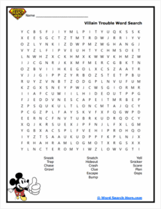 Mickey Mouse and Friends Word Search Puzzles | Free Printable PDFs